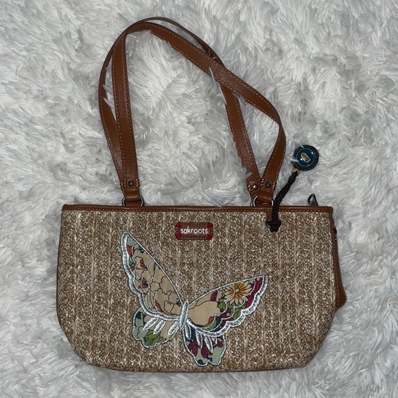 Sakroots | Bags | Sak Roots Butterfly Straw Satchel | Poshmark